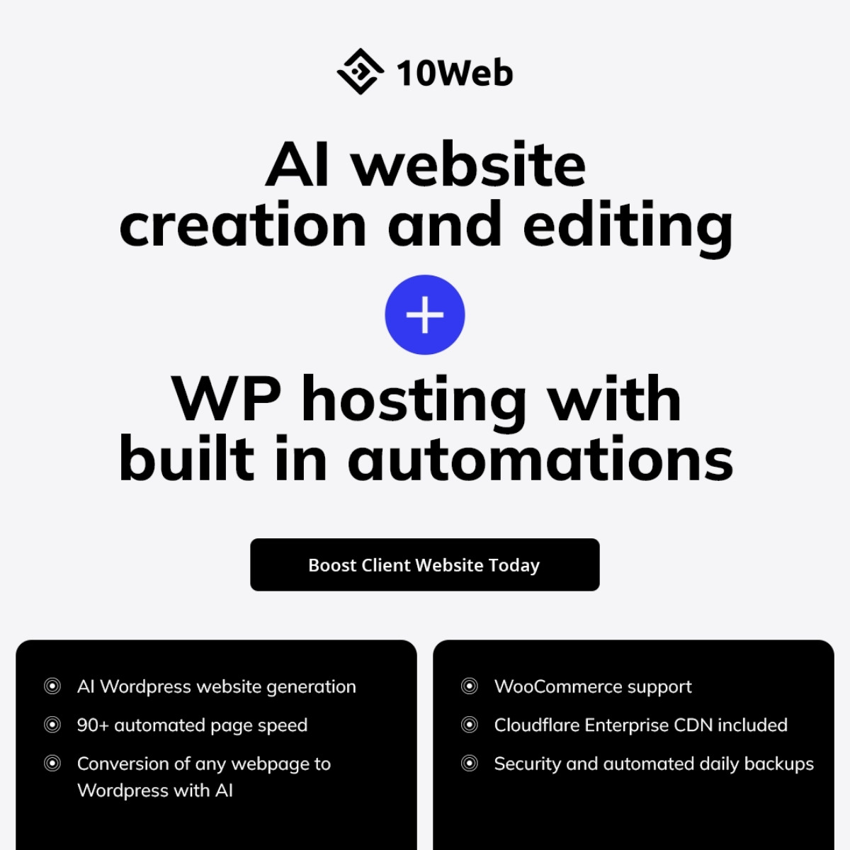 10Web AI Website Builder – Instant WordPress Site Generation