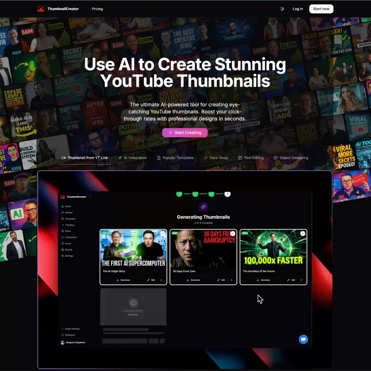 ThumbnailCreator: AI YouTube Thumbnail Generator for Creators Who Can't ...