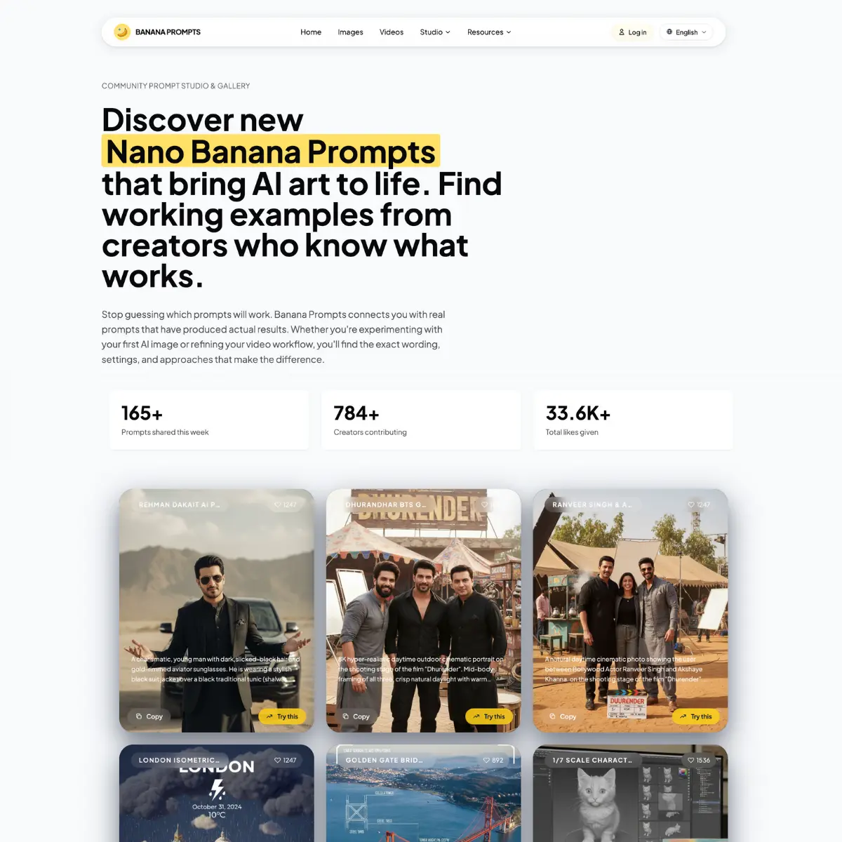 Banana Prompts | Community Library for Nano Banana and Veo