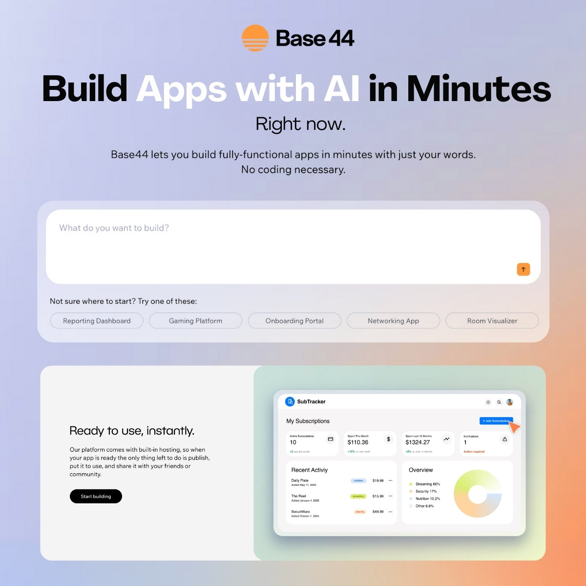BASE44 – Build Custom Apps Without Coding or Setup