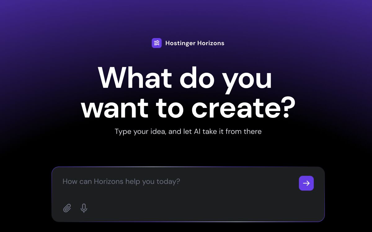 Hostinger Horizons: AI No-Code App Builder with Hosting