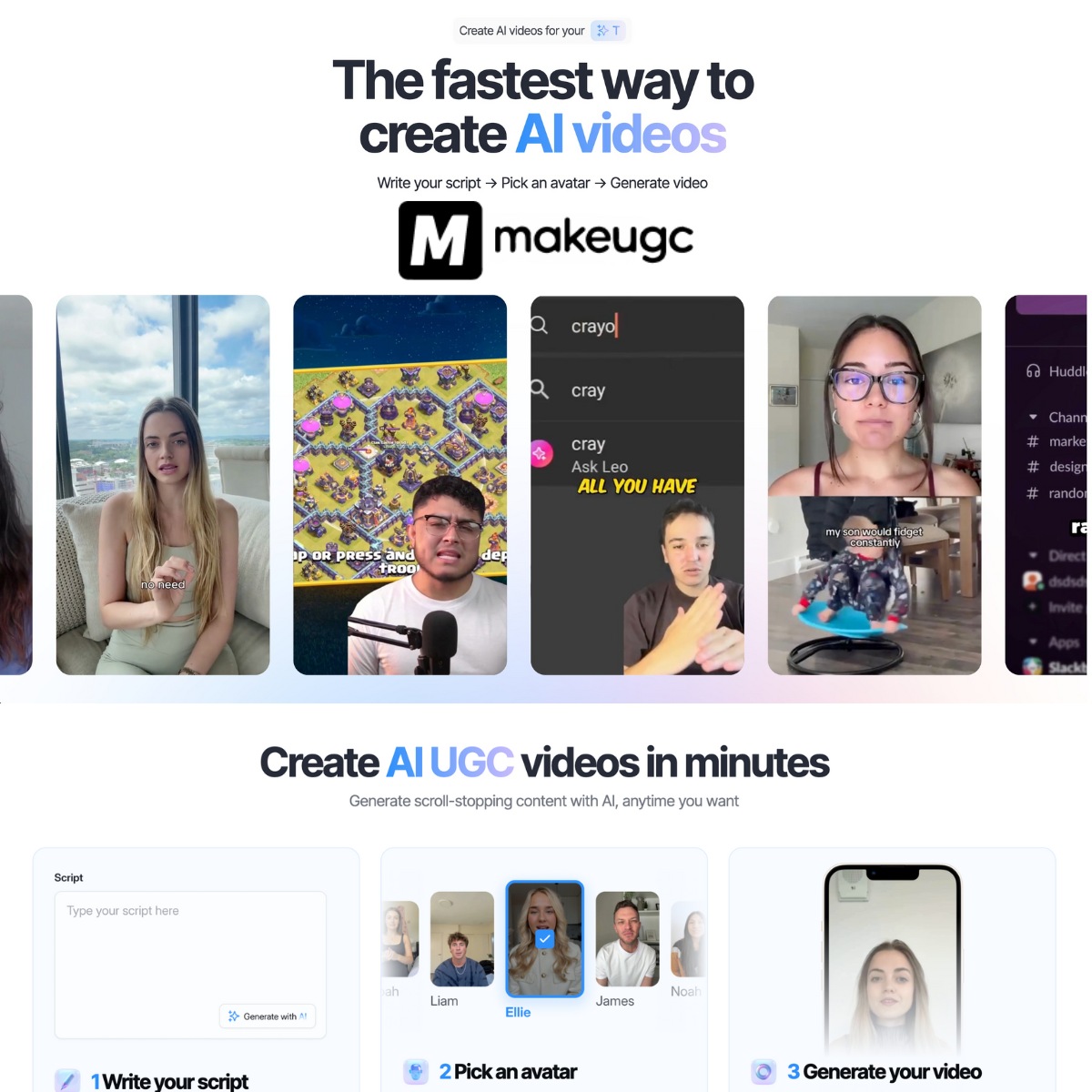 MakeUGC: AI Tool for High-Volume UGC-Style Video Ads