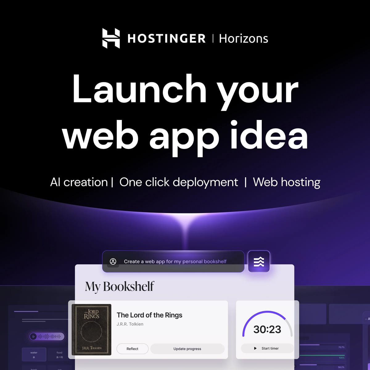 Hostinger Horizons: AI No-Code App Builder with Hosting
